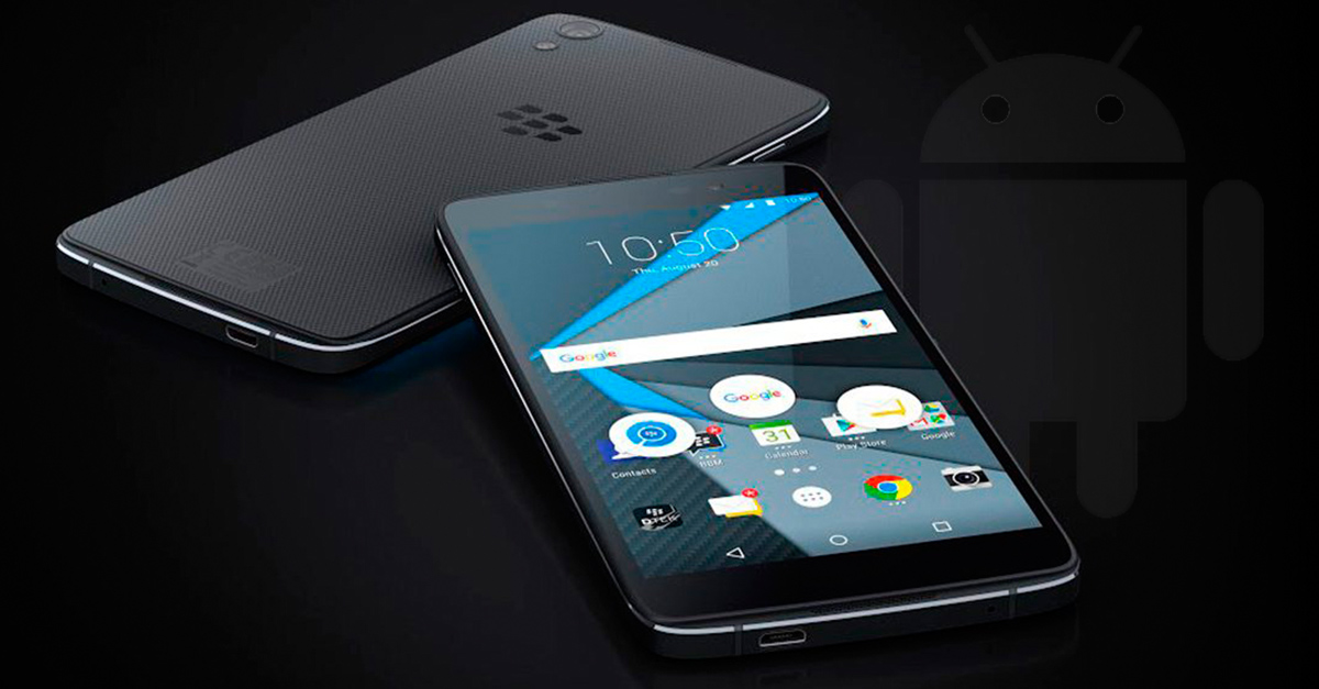 Lanza BlackBerry el DTEK 50 con Android y pantalla táctil