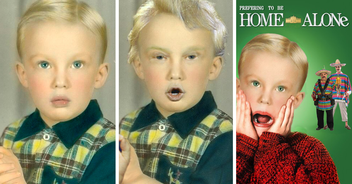 Foto de Donald Trump bebé provoca una batalla de Photoshop