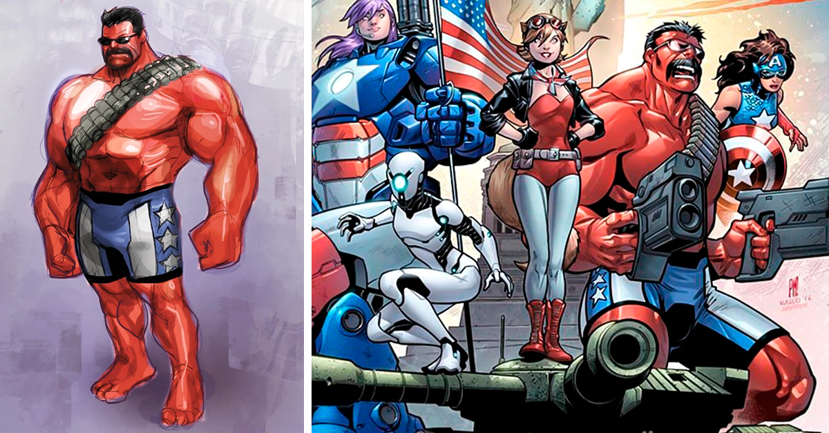 Marvel presenta a Red Hulk en el nuevo USAvengers #1