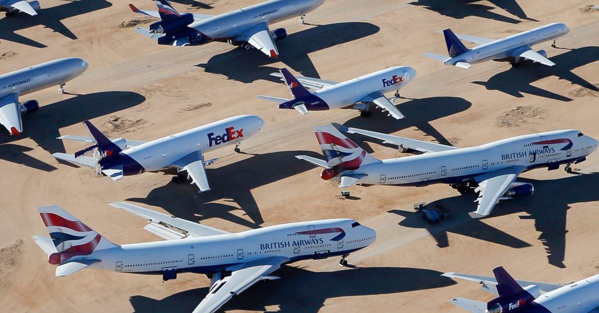 Cementerio de aviones, donde todos los jumbo jets llegan a descansar