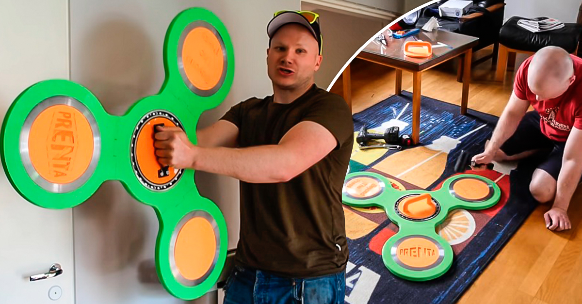 Finlandeses crean el Fidget Spinner más grande del mundo
