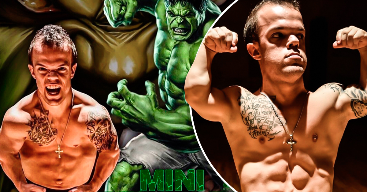 El mini Hulk del gimnasio, su nombre es Vince Brasco.