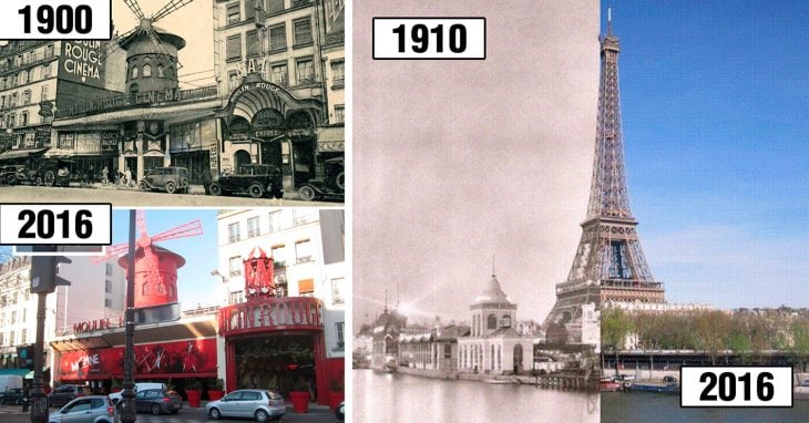 20 Imágenes del antes y el ahora de distintos lugares históricos