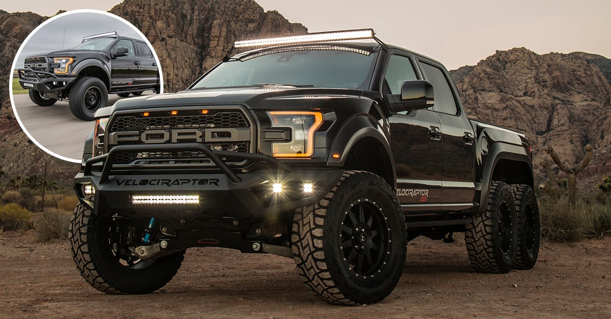 El Velociraptor 6×6 sobre una Ford Raptor 2018 es alucinante