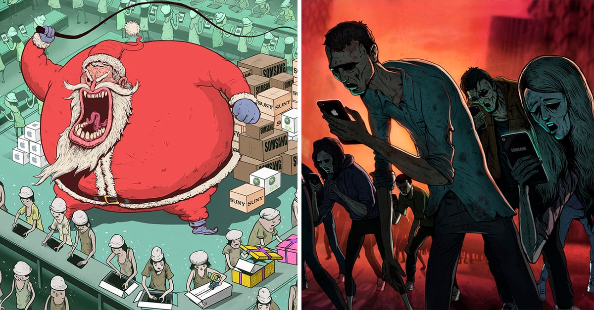 Mira las ilustraciones brutalmente realistas de Steve Cutts