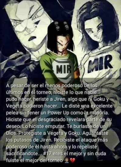 Muere el Androide 17 en DBS y provoca los memes más tristes