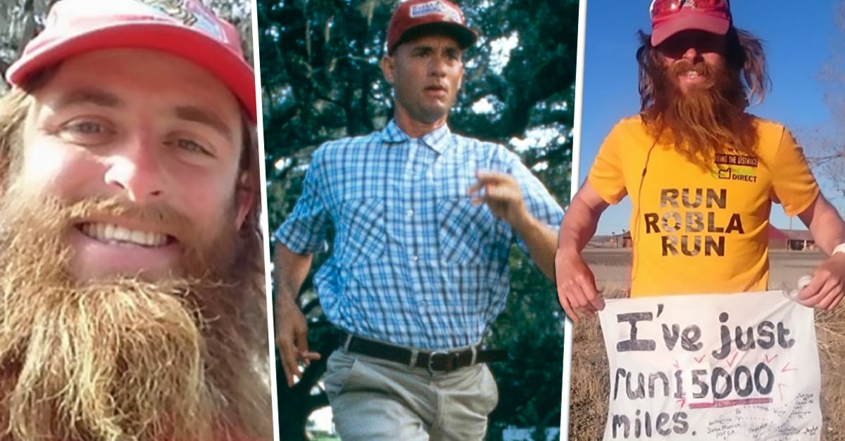 Corre como Forrest Gump en la película, tarda 240 días