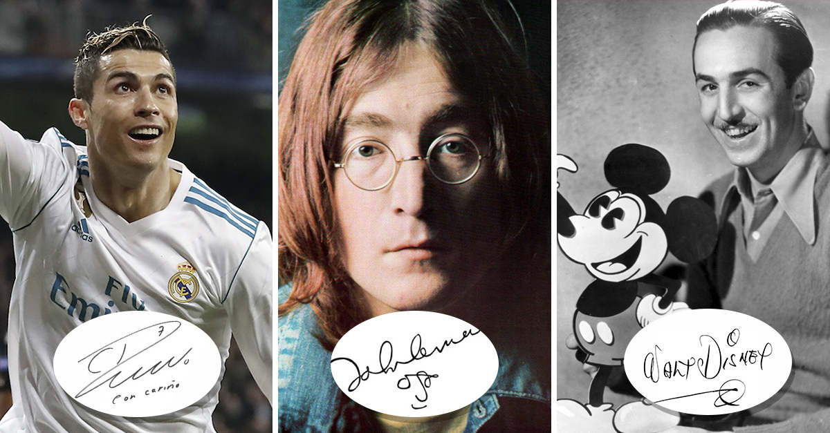 Las firmas de los famosos y su posible personalidad