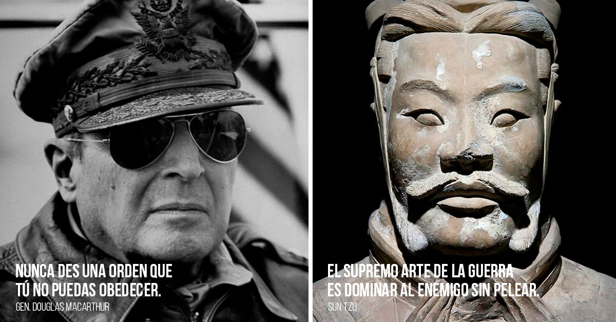 14 Grandes frases de militares acerca de la guerra.
