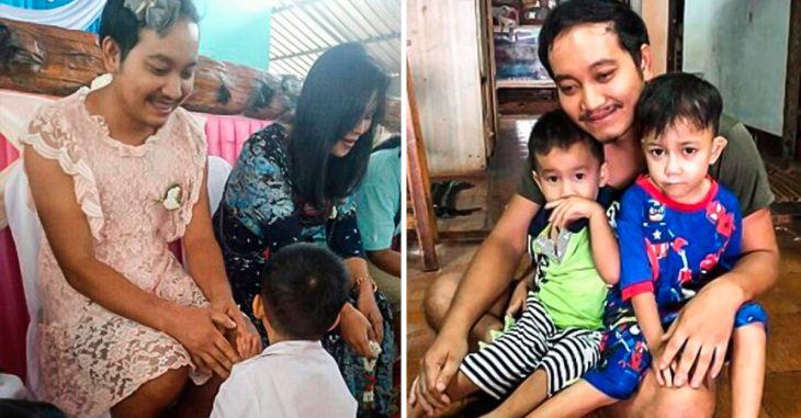 Mujer se pone barba y bigote para celebrar el Día del Padre