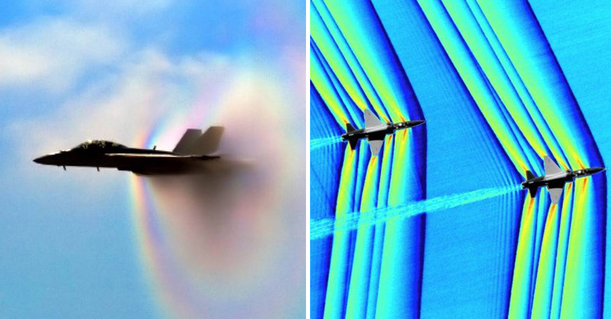 NASA comparte fotos asombrosas de aviones supersónicos