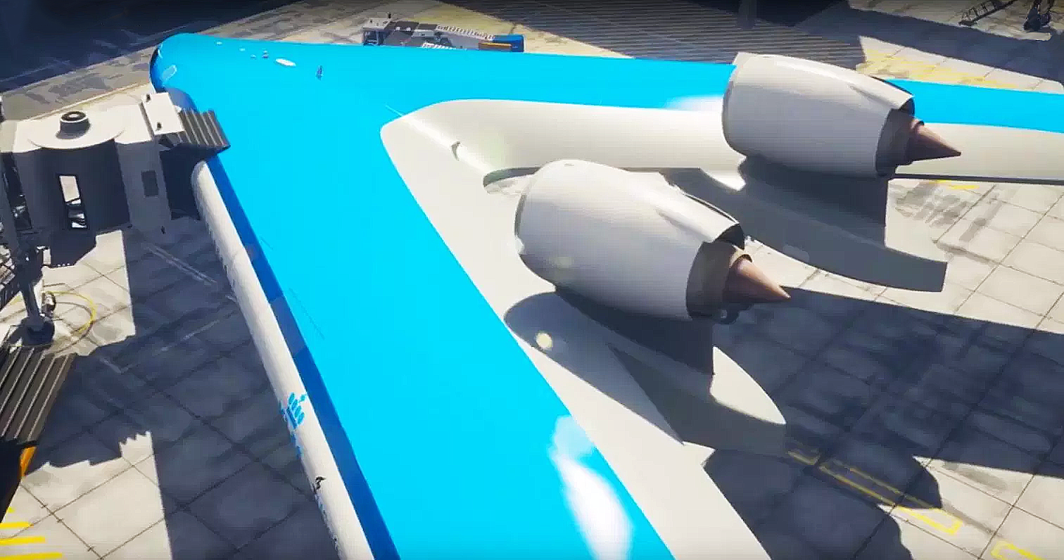 Diseñan avión con forma de guitarra Flying-V de Gibson