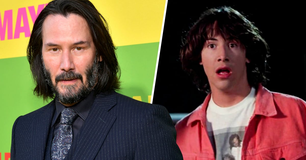 Keanu Reeves sorprende con su look para ‘Bill y Ted’