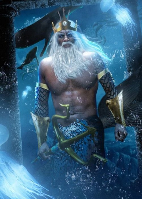 Terry Crews publica foto como Rey Tritón de La Sirenita