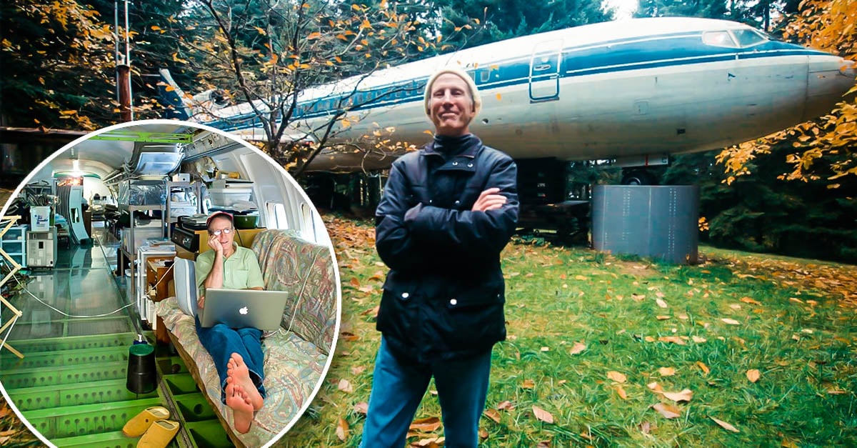 Compró un viejo Boeing 727 y lo convirtió en su hogar