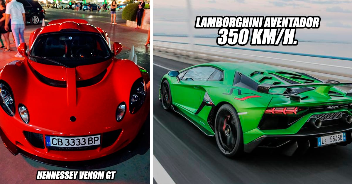 16 Coches que corren a más de 320 kilómetros por hora