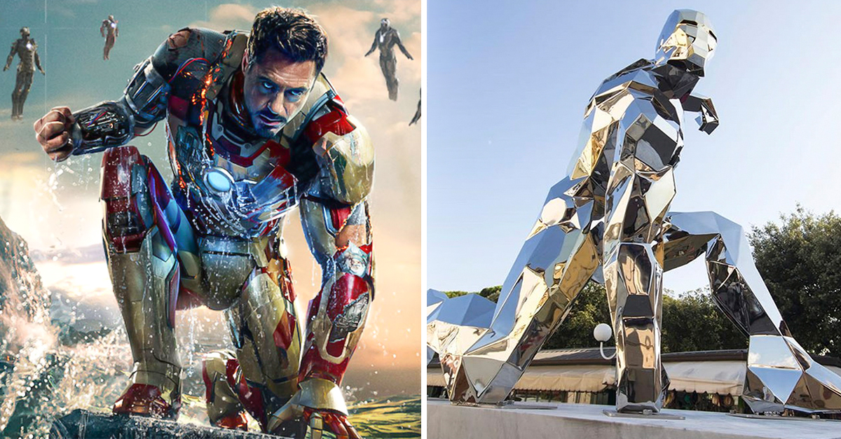 Construyen un monumento en honor a Iron Man en Italia