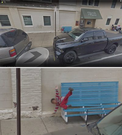 20 Graciosas fotografías tomadas por Google Street View