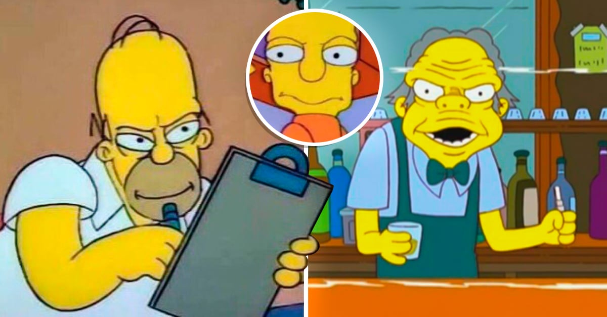 Personajes de Los Simpson que son feos vistos de frente