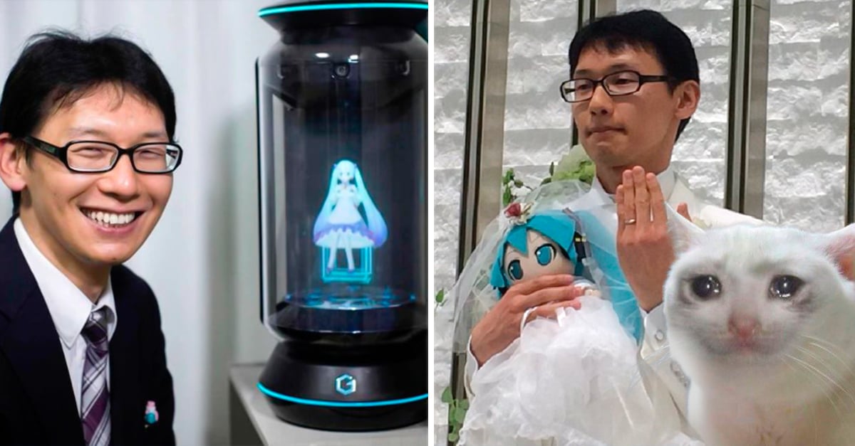 Japonés se casa con un holograma pero la pierde en actualización Japonés se casa con un holograma pero la pierde en actualización