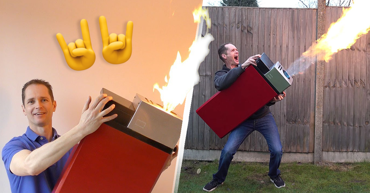 Crean un encendedor de bolsillo gigante que funciona