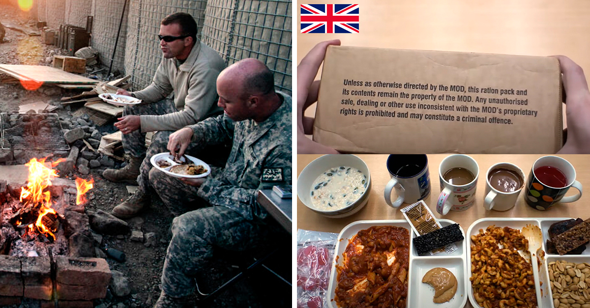 Así es la comida militar empaquetada alrededor del mundo