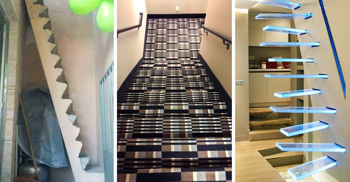 30 Escaleras mal diseñadas que podrían ser fatales