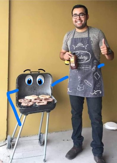 Hizo carne asada en su asador chueco y ‘le llovieron’ memes