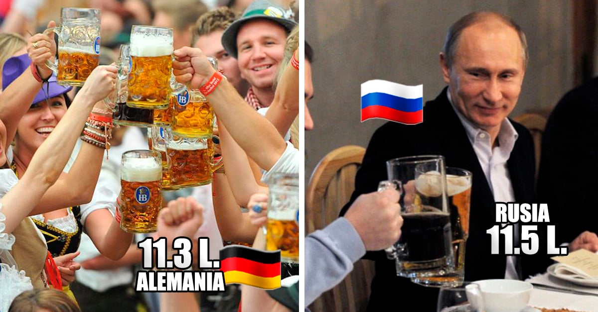 Los 10 países más borrachos del mundo en 2020, ¡hic!