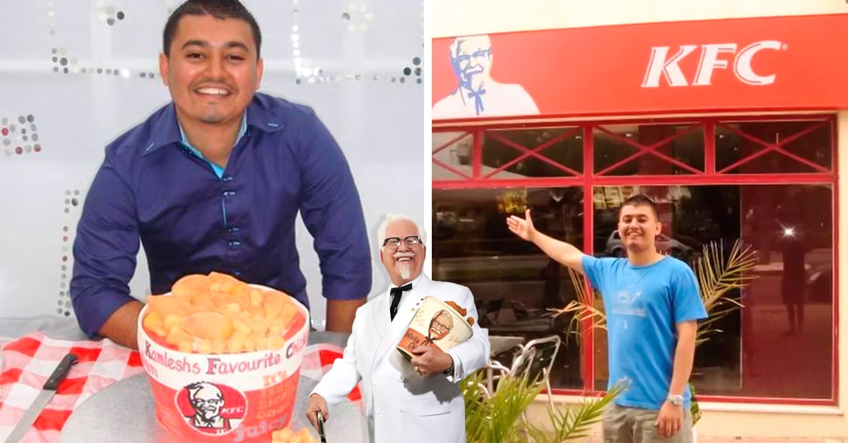 Superfán de KFC; lo ha visitado en 40 países diferentes
