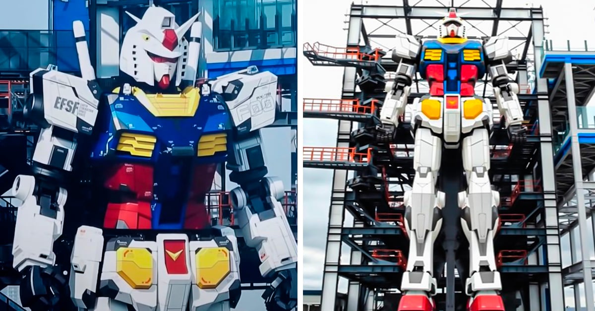 Robot Gundam gigante en Japón tiene más movimeintos