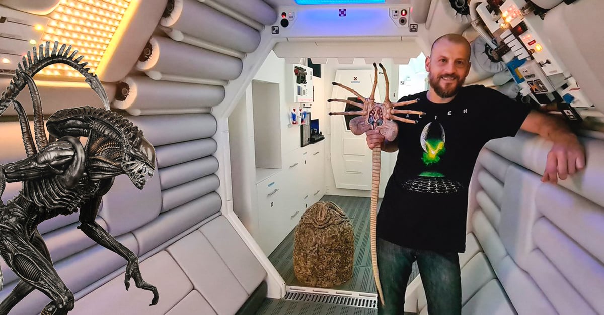 Fan de la película ‘Alien’ recrea el interior de la nave