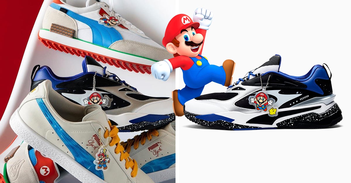 PUMA y Nintendo lanzan tenis con diseño de Mario Bros.