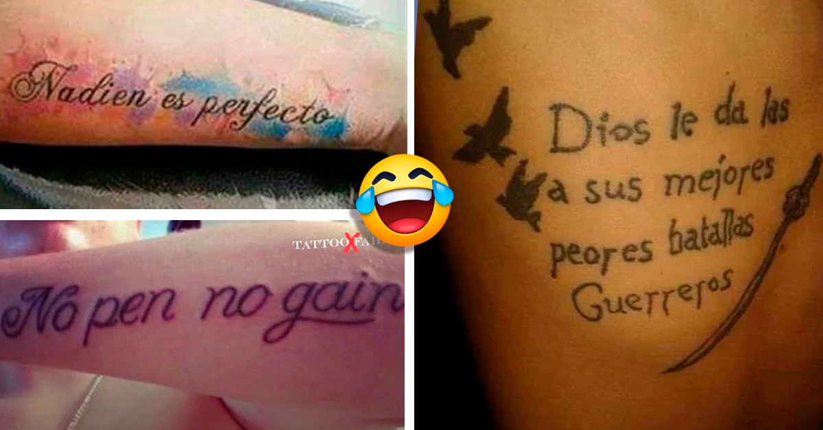 15 Tatuajes horribles y con faltas de ortografía