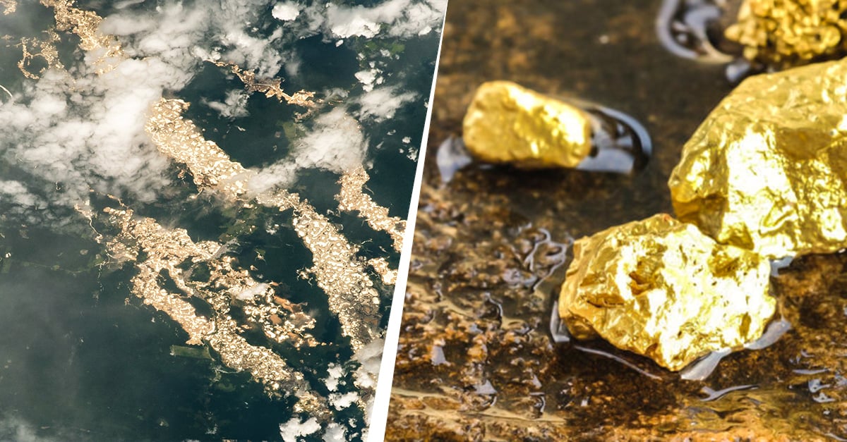 Cuál es la razón de la presencia de oro en los ríos