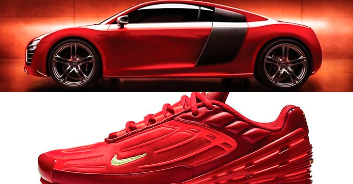 30 Fotos que comparan autos de lujo con zapatos deportivos