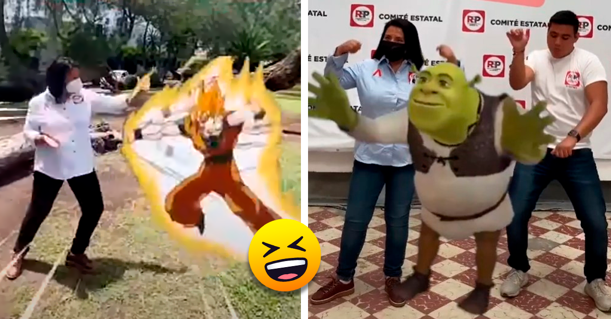 Candidata hace videos con Gokú y Shrek para campaña