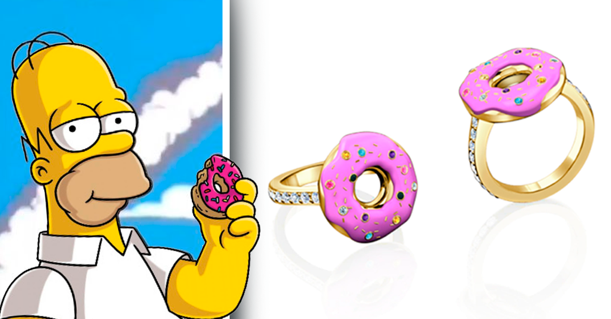 Anillo de compromiso de rosquilla de ‘Los Simpson’