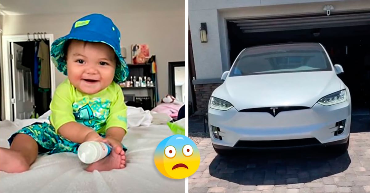 Bebé gasta miles de dólares en actualización de Tesla