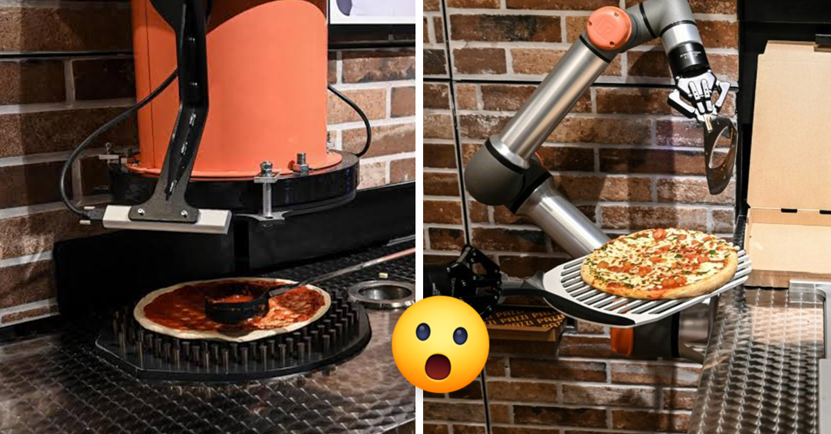 Pizzaiolo, el robot que prepara 80 pizzas en una hora