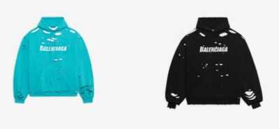 Sudadera Balenciaga con hoyos cuesta miles de dólares
