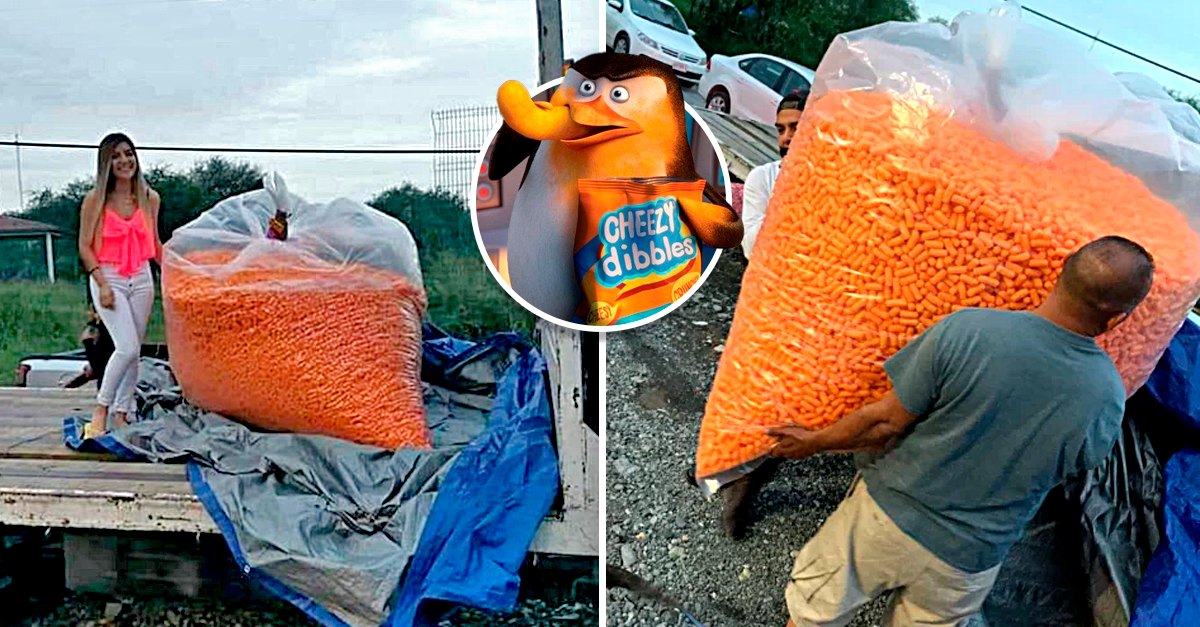 Le regalan más de 50 kilos de Cheetos a su mejor amiga