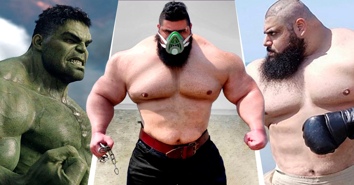 ‘El Hulk iraní’ que entrena partiendo paredes con los puños