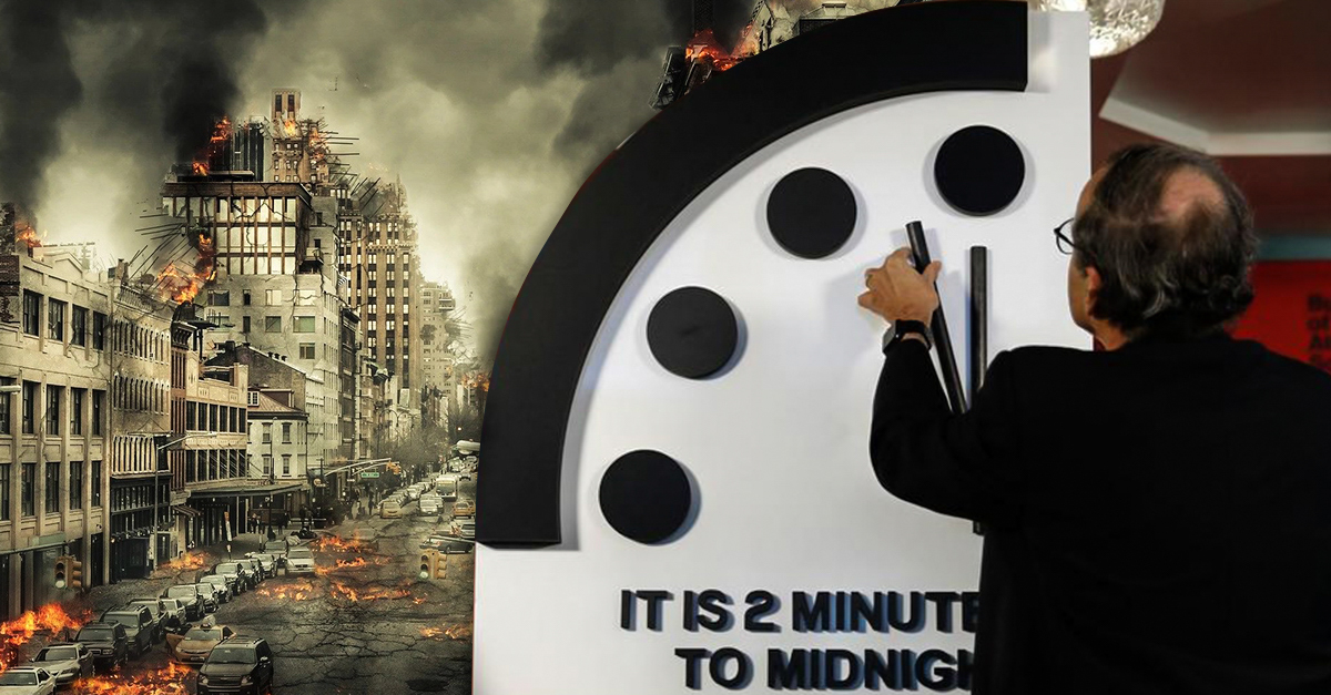 El Reloj del Fin del Mundo a 100 segundos antes de la medianoche