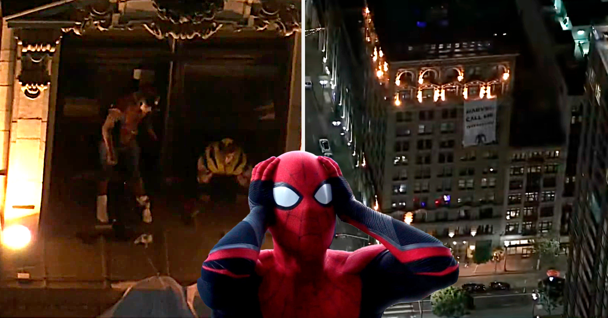 Escaló un edificio en Los Ángeles vestido de Spider-Man