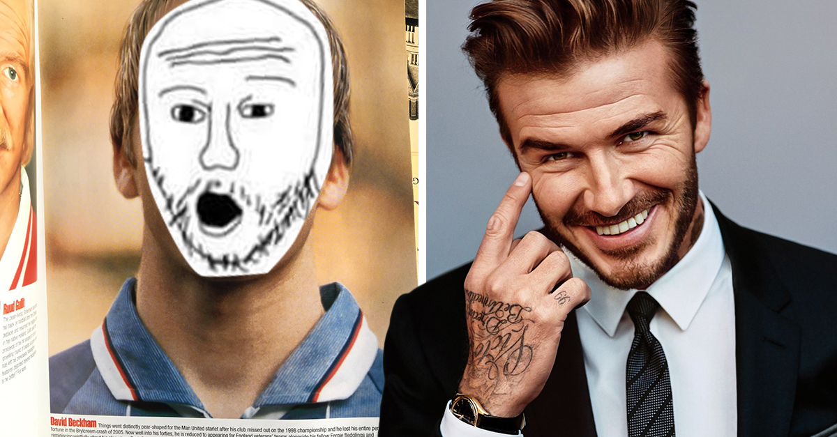 En el 98 una revista dijo que Beckham quedaría calvo y falló