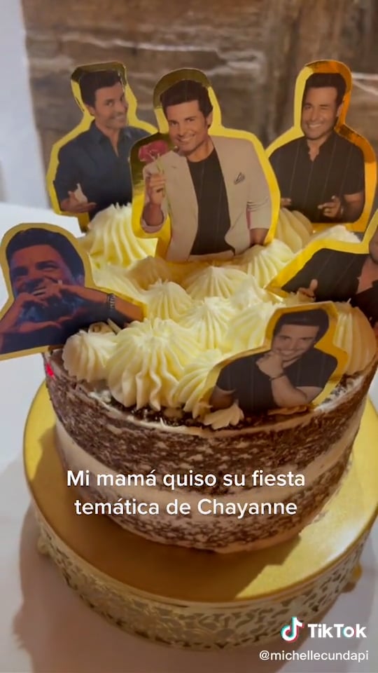 Familia le organizó una fiesta temática de Chayanne a su mamá