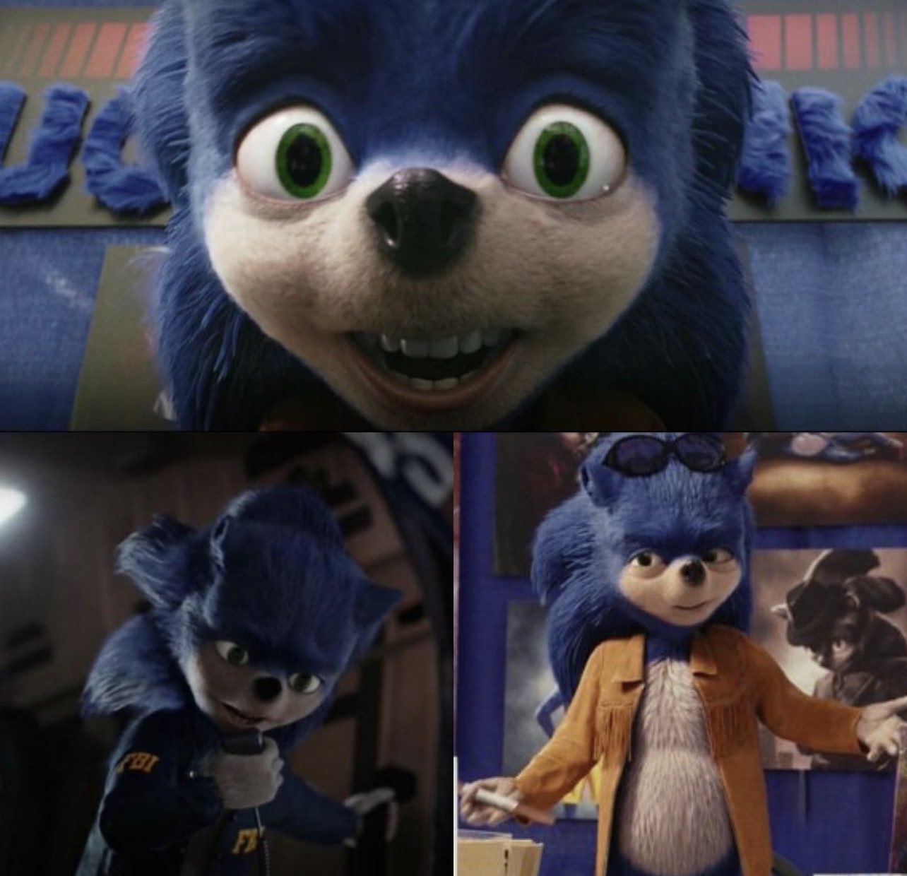 Sonic feo regresa para la nueva película de Chip y Dale