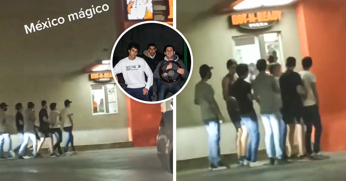 Fingen ir en carro invisible para que los atiendan más rápido