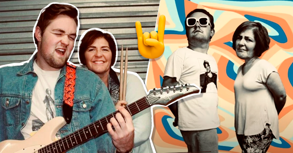 Andrea y Ryan Stokes, madre e hijo, forman su banda Mommas Boy